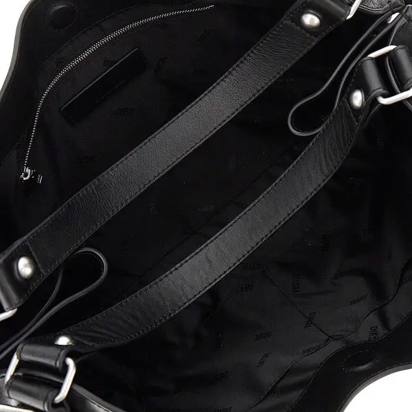 DIESEL® Leather Small 'd-one' Bag - Black