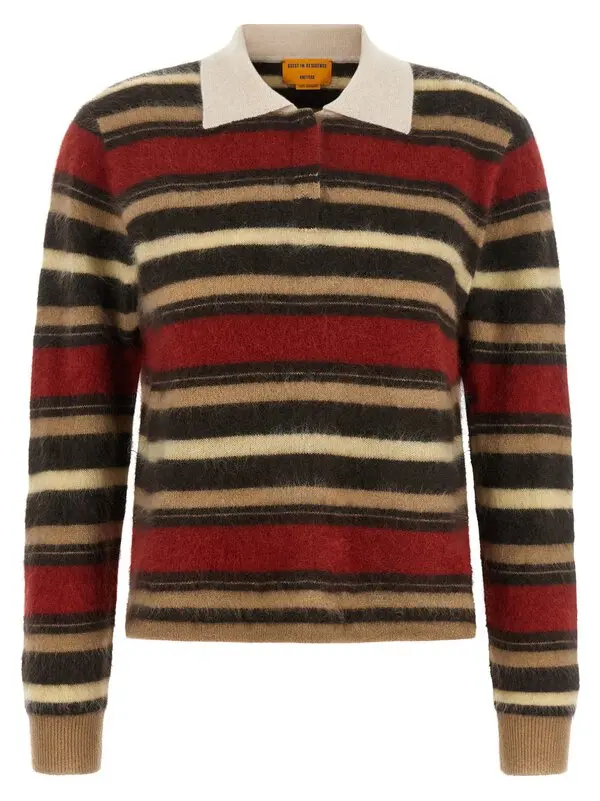 Guest In Residence Grizzly Cropped Rugby' Polo Shirt - Multicolor