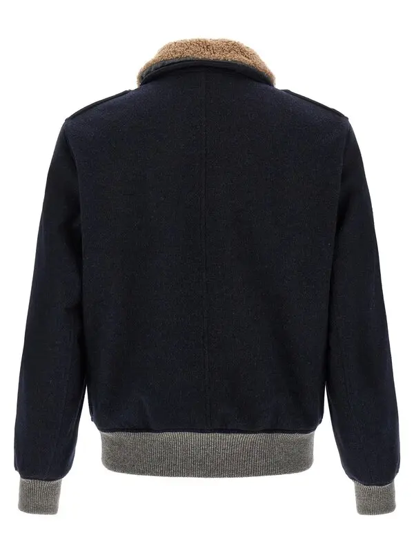 Brunello Cucinelli Cashmere Bomber Beaver