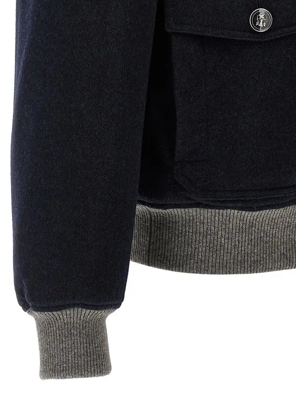 Brunello Cucinelli Cashmere Bomber Beaver