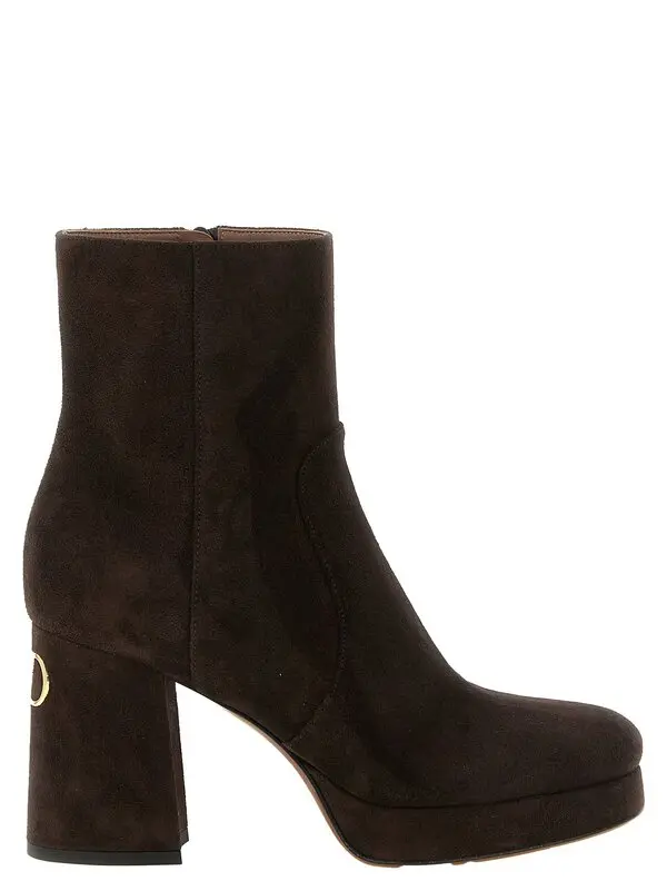 Valentino Garavani Fawcette' Ankle Boots - Brown