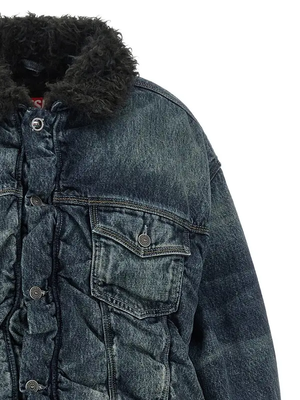 DIESEL® D-curly-fsj1' Jacket - Blue