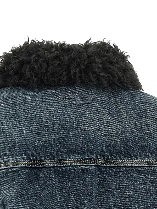 DIESEL® D-curly-fsj1' Jacket - Blue