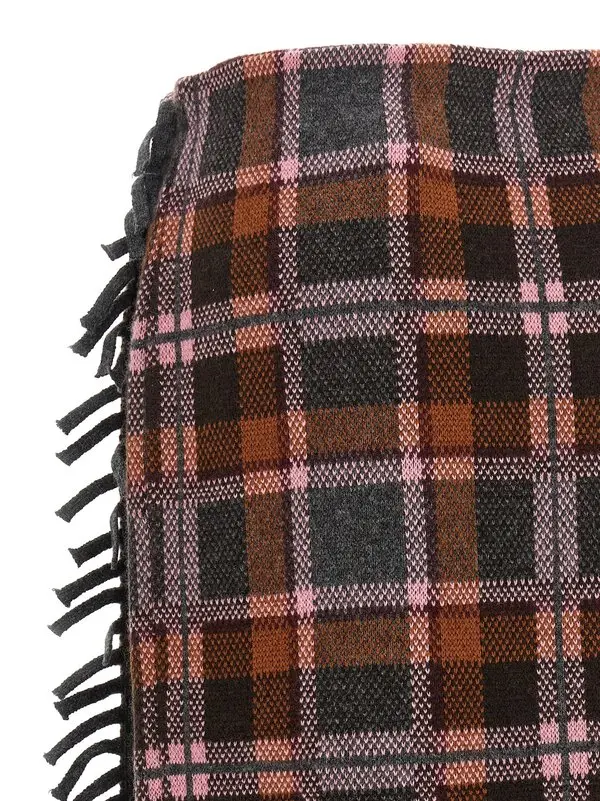 Guest In Residence Tartan Wrap' Skirt