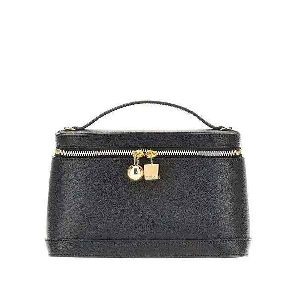 Jacquemus Leather Petit Vanity Bag - Black