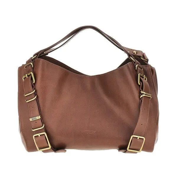 DIESEL® Leather Medium 'd-one' Bag - Brown