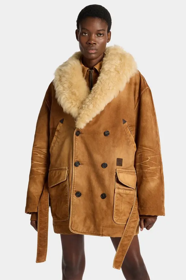 Dsquared2 Carpenter2 Coat - Red