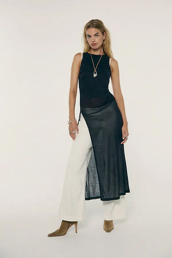 Free People Ava Maxi Top - Black