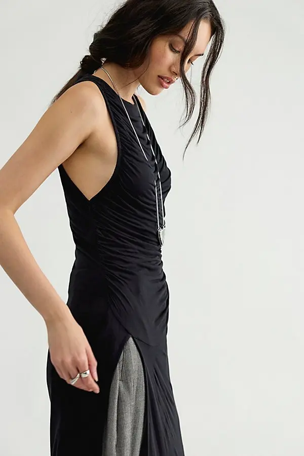 Free People Ava Maxi Top - Black