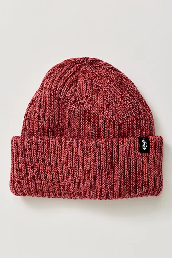 Free People Sonic Space Dye Cuffed Beanie - Strawberry
