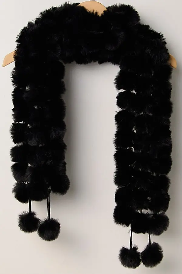 Free People Kiss Kiss Pom Scarf