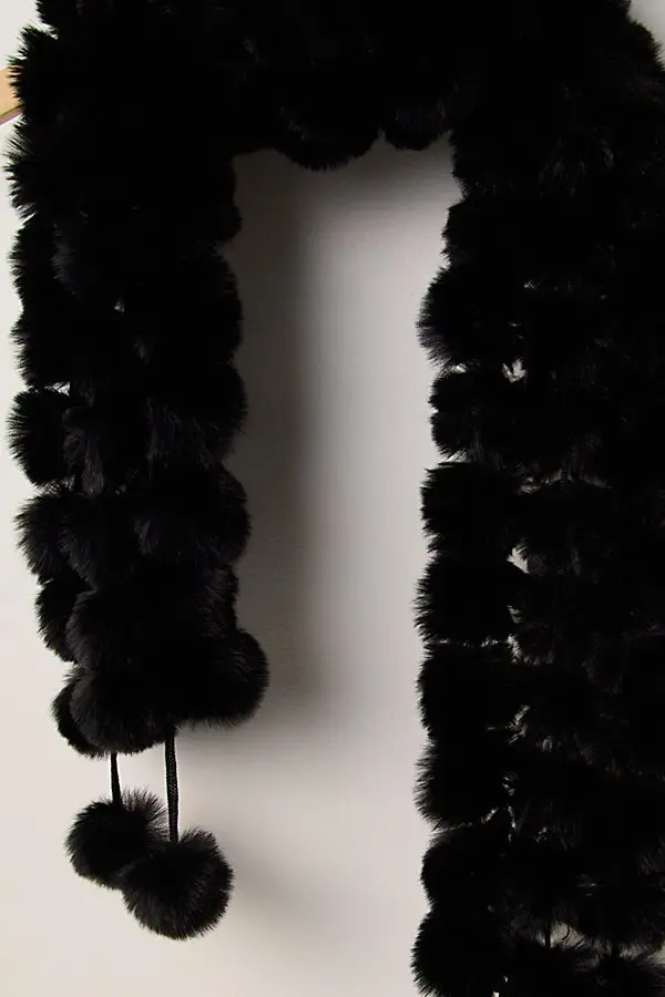 Free People Kiss Kiss Pom Scarf