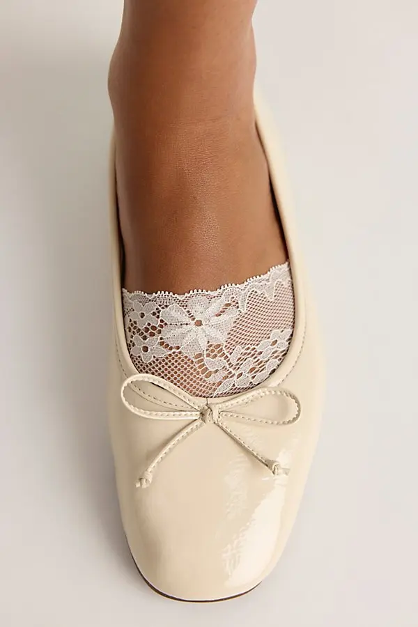 Free People Lace Me Up Sock Bands - Ivory