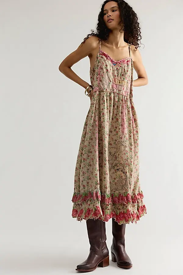 MAGNOLIA PEARL Slip Midi Dress