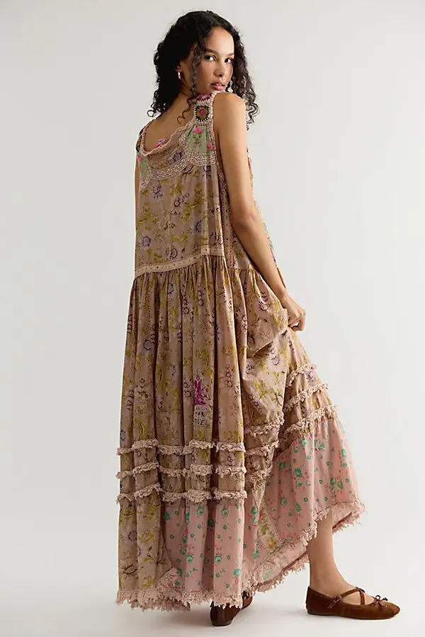 MAGNOLIA PEARL Taya Slip Maxi Dress - Rose
