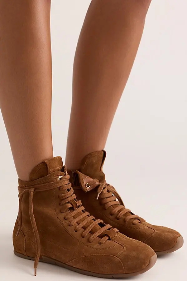 BRONX Knockout Low Boxing Sneakers - Caramel