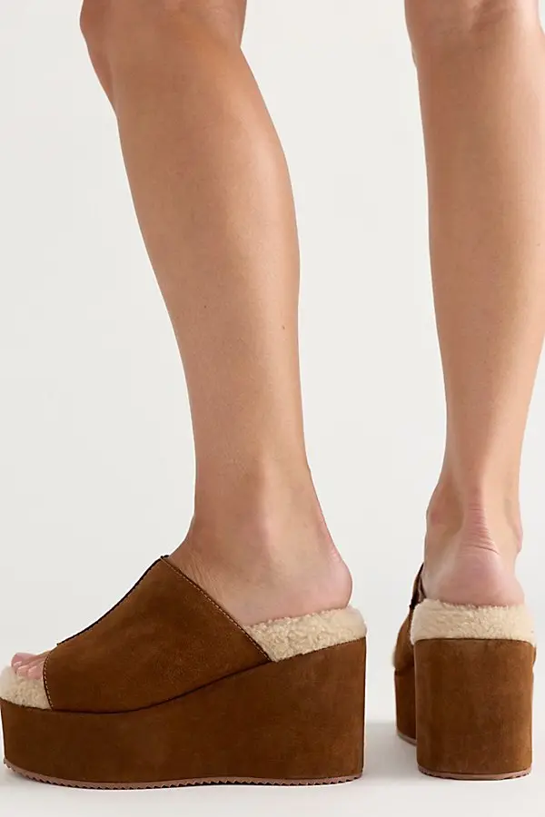 Seychelles Icon Faux Shearling Platforms