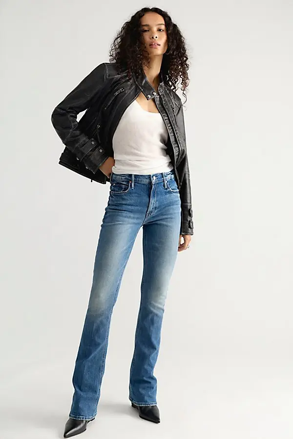 MOTHER Mid-rise Runaway Flare Jeans - On A Roll