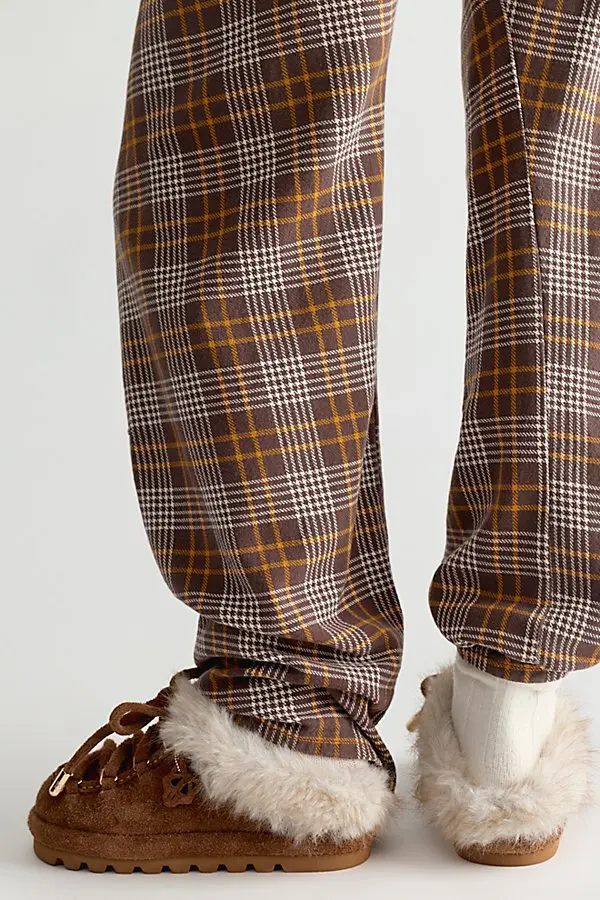 NAKED WOLFE Harlow Shearling Mules - Tan