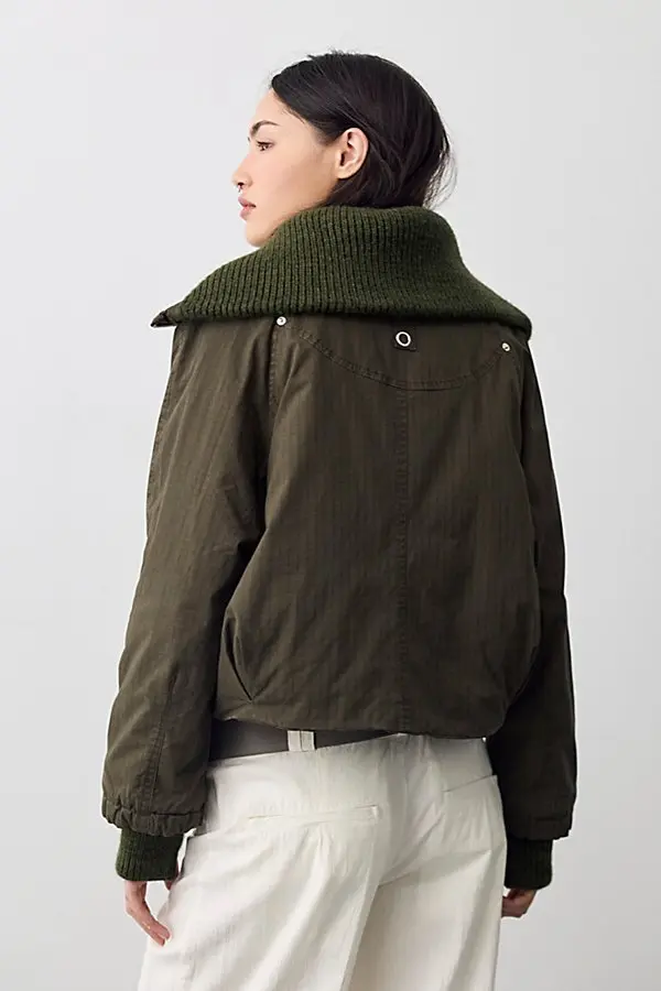 Free People We The Free Lightning Rod Funnel-neck Puffer