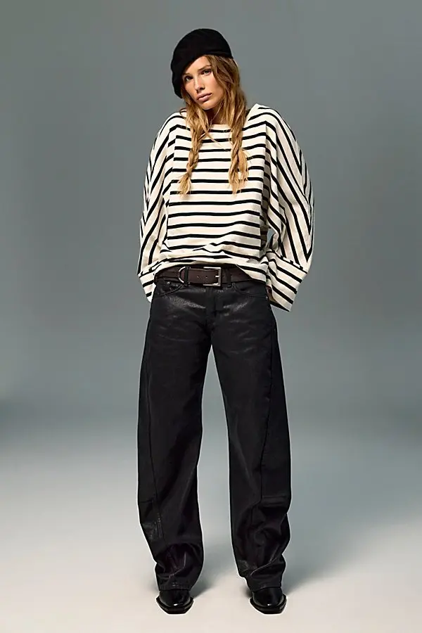 Free People We The Free Fable Coated Twisted Jeans