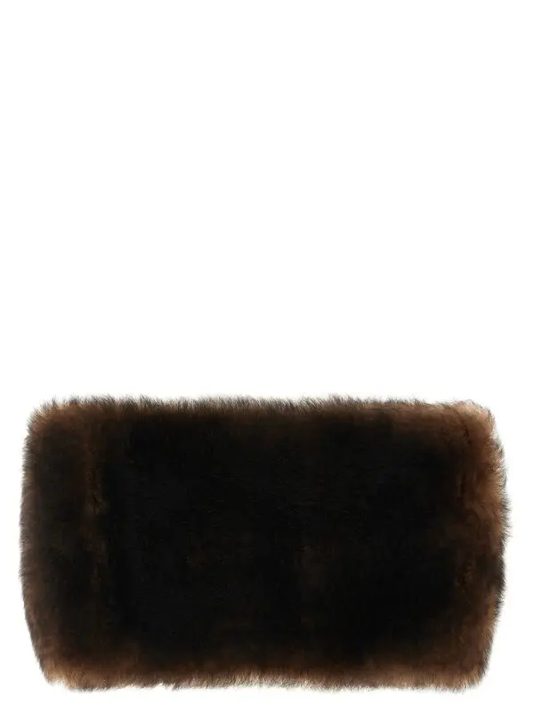 Valentino Garavani Fur Collar - Brown