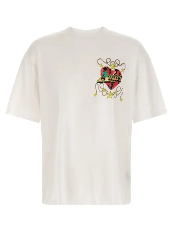 Amiri Heart' T-shirt - White