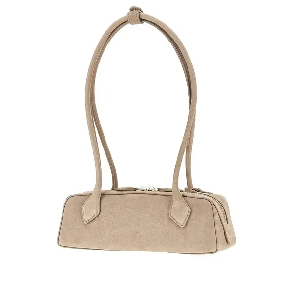 Alaïa Nubuck Leather Small 'le Teckel' Bag - Gray
