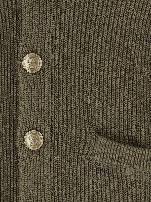 Brunello Cucinelli Malfilé Cotton Cardigan - Green