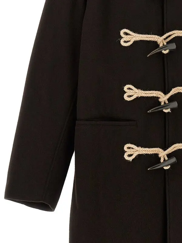 Yohji Yamamoto Flannel Toggle Duffle' Coat