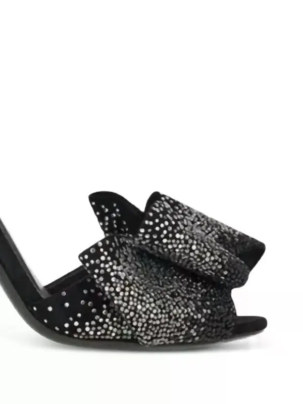 FERRAGAMO Crystal-embellished Double-bow Sandals