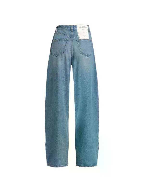 Erdem Stonewashed Straight-cut Jeans
