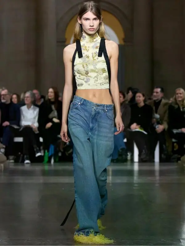 Erdem Stonewashed Straight-cut Jeans
