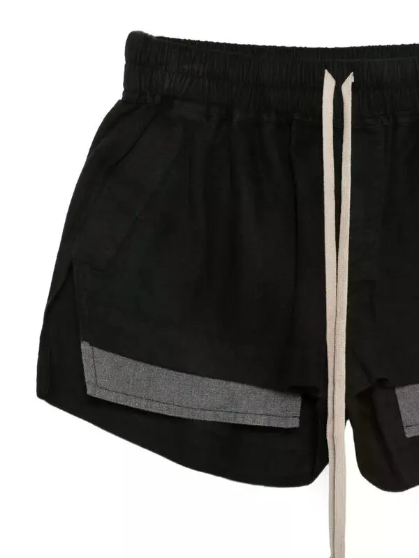 Rick Owens Drawstring Layered Shorts