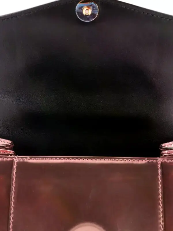 BVLGARI Serpenti Forever Top Handle Bag Patent Small Satchel