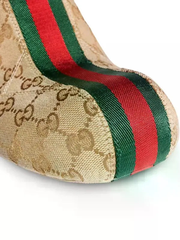 Gucci Gg Supreme Web-stripe Sneakers