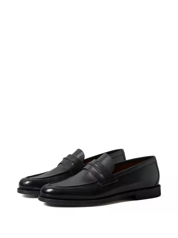 Zegna Leather Mocassin Corso Loafers