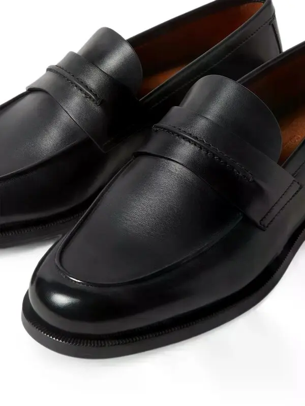 Zegna Leather Mocassin Corso Loafers