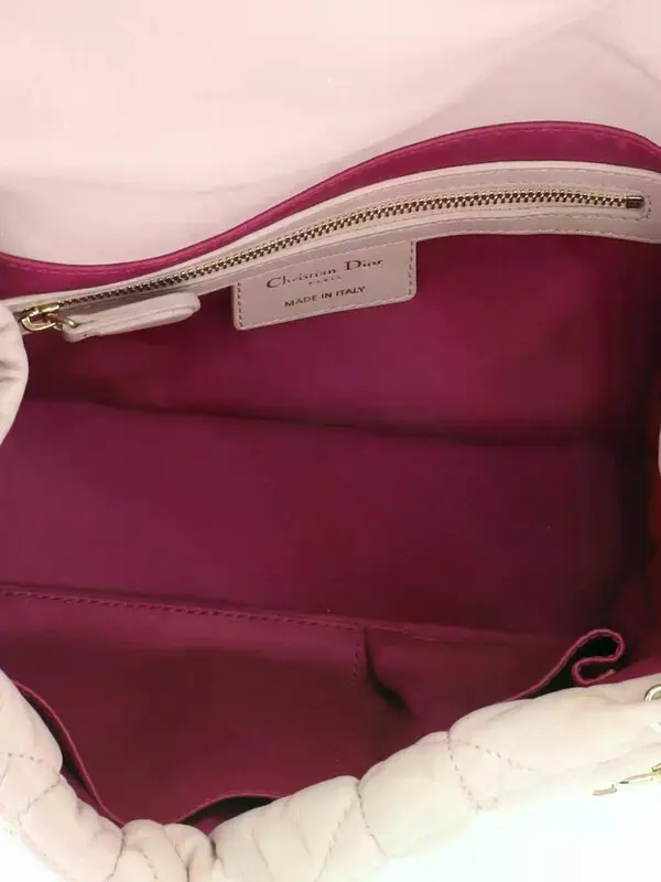 Dior Milly La Foret Handbag Cannage Quilt Lambskin Small Shoulder Bag - Pink