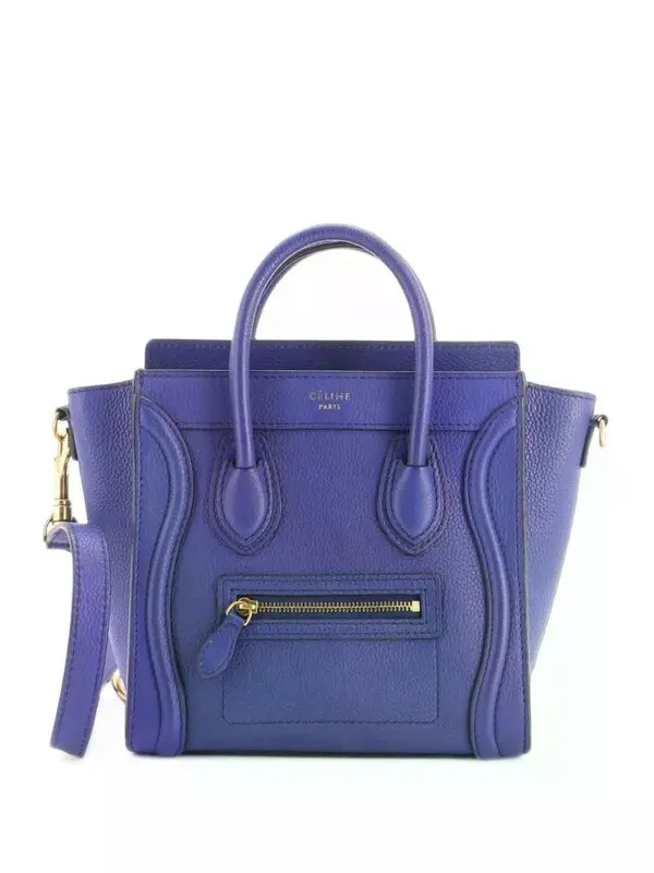 Celine Luggage Bag Grainy Leather Nano Crossbody Bag