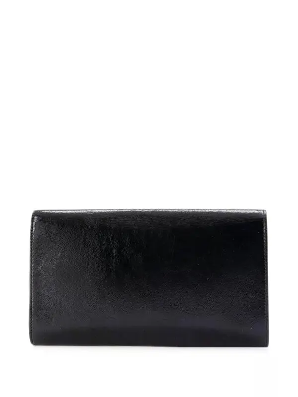 Saint Laurent Belle De Jour Leather Large Clutch Bag
