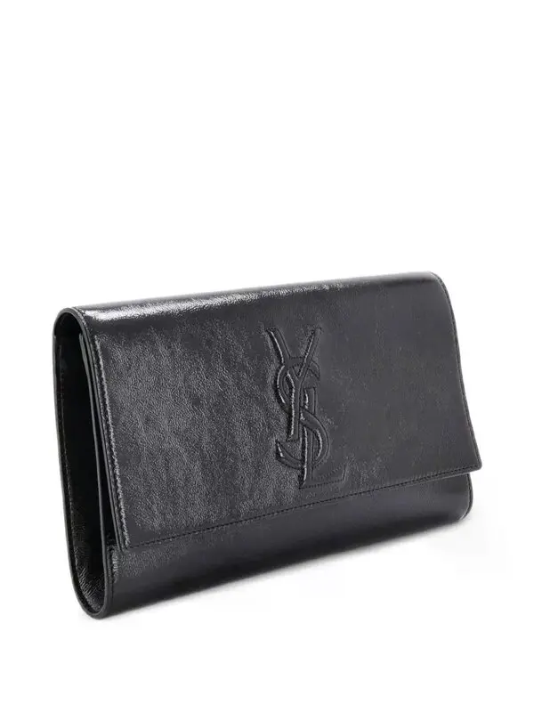 Saint Laurent Belle De Jour Leather Large Clutch Bag