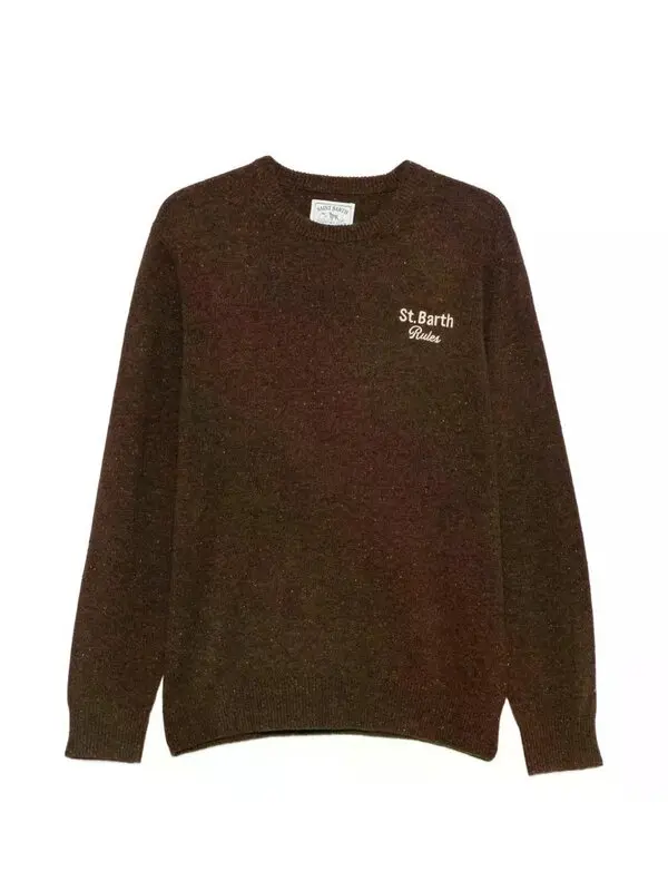 MC2 SAINT BARTH Heron Donegal Embroidered Sweater