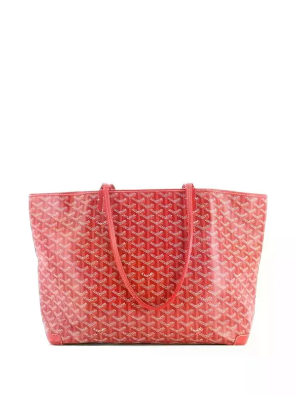 Goyard Artois Tote Coated Canvas Mm Shoulder Bag - Red