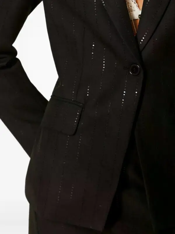 TWINSET Sequin Pinstripe Blazer