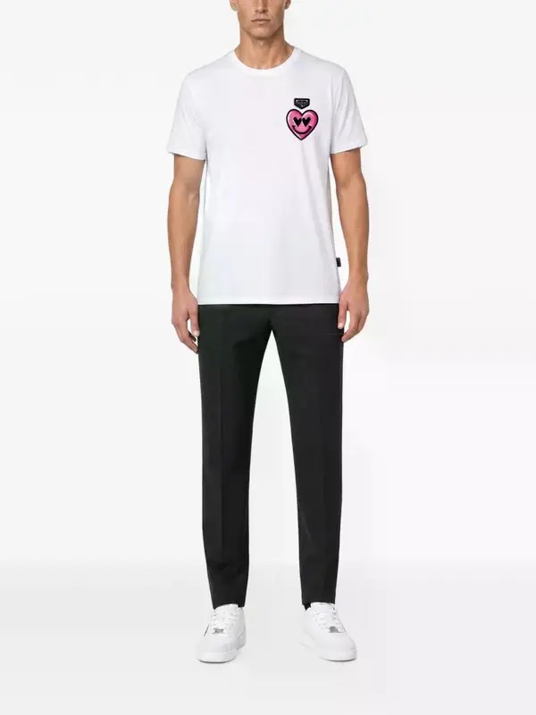 Philipp Plein Heart-patch T-shirt