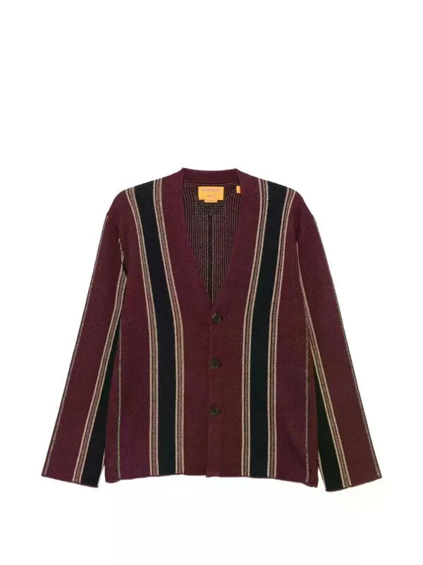 Guest In Residence Striped Cashmere Cardigan