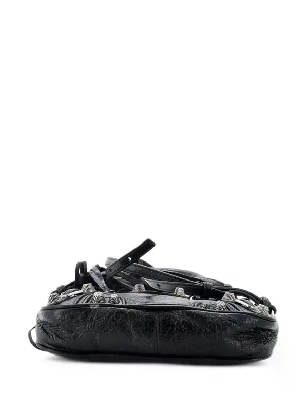 Balenciaga Le Cagole Giant Studs Leather Mini Tote Bag - Black