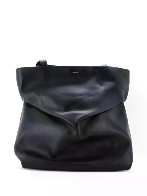 Chloé Judy Leather East West Tote Bag - Black