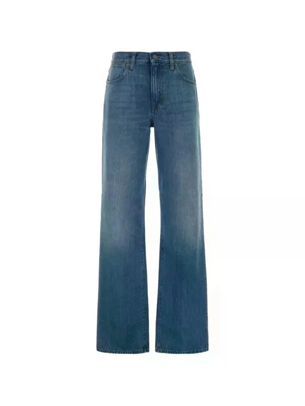 Gucci Bleached Washed Cotton Denim Pants